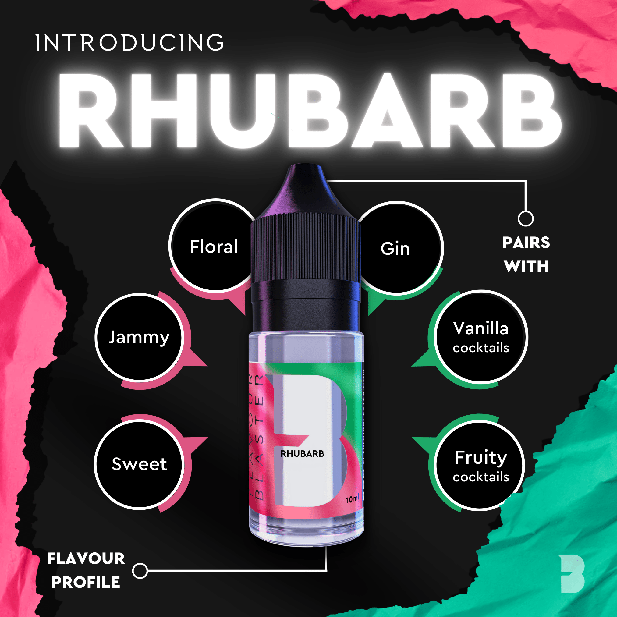 How to pair rhubarb aromatic in cocktails – Flavour Blaster